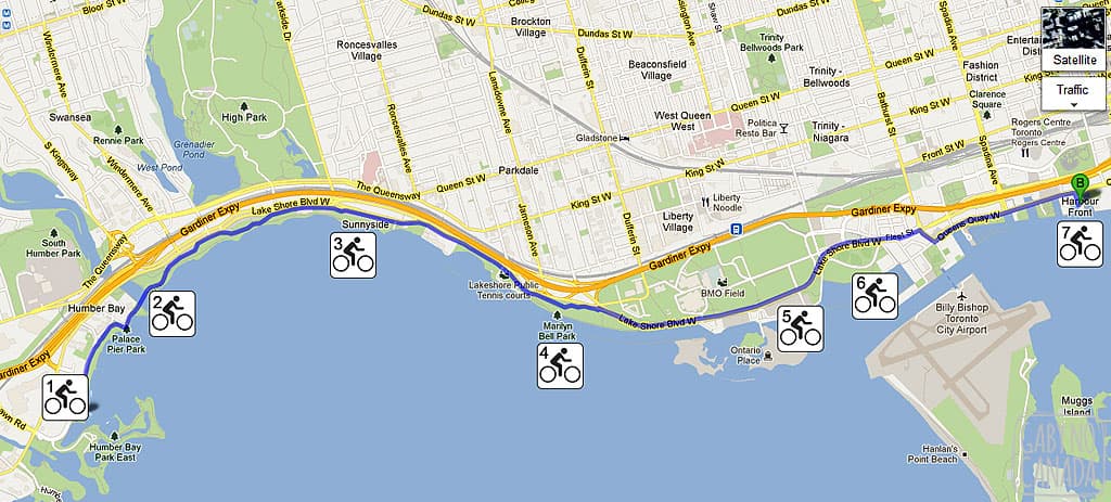 Passeio de bike pela Lakeshore – Gaby no Canadá
